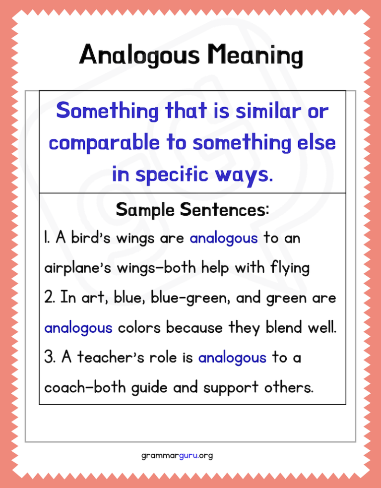 Analogous: Meaning and Uses Across Different Fields - Grammar Guru